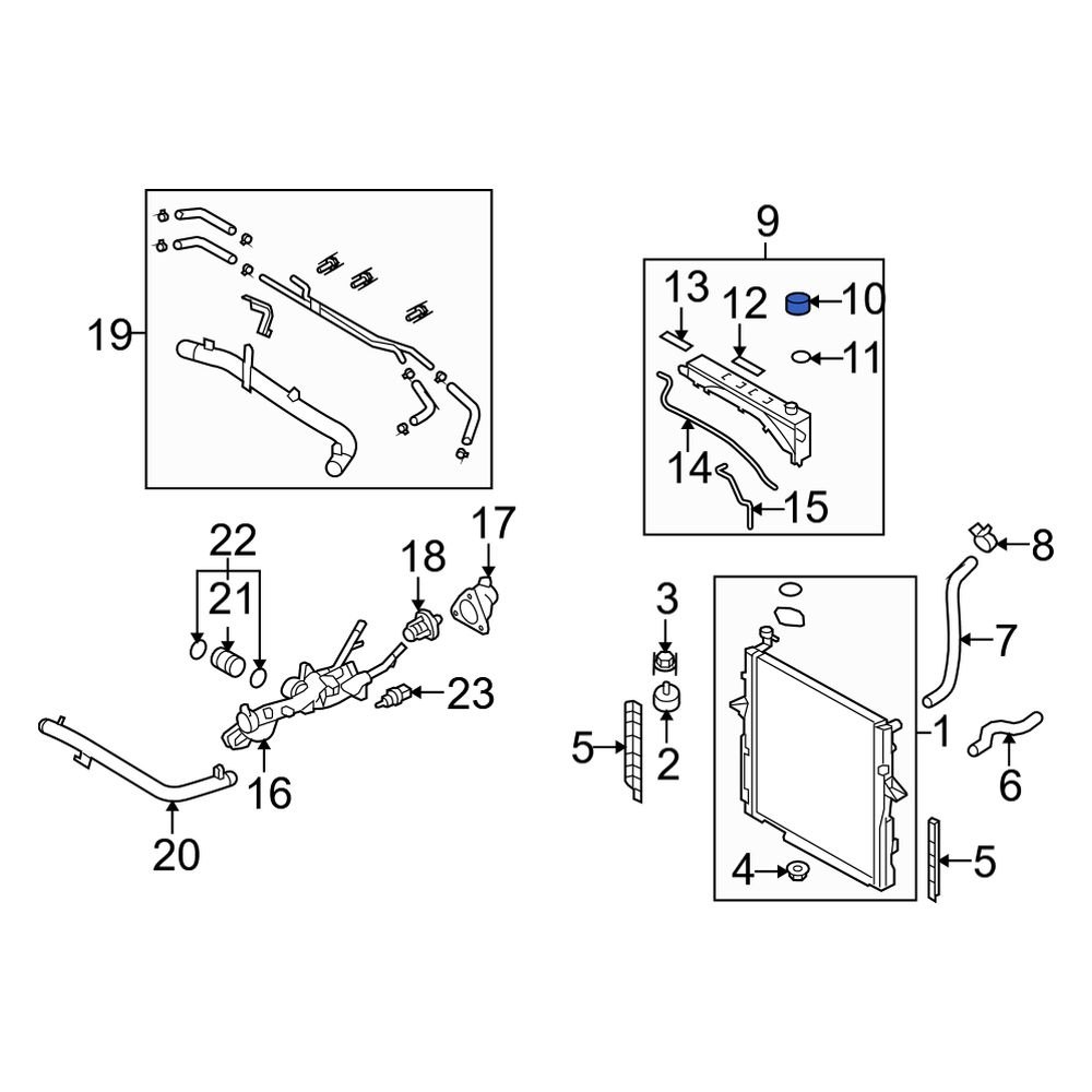 Kia OE 2544126100 - Engine Coolant Reservoir Cap