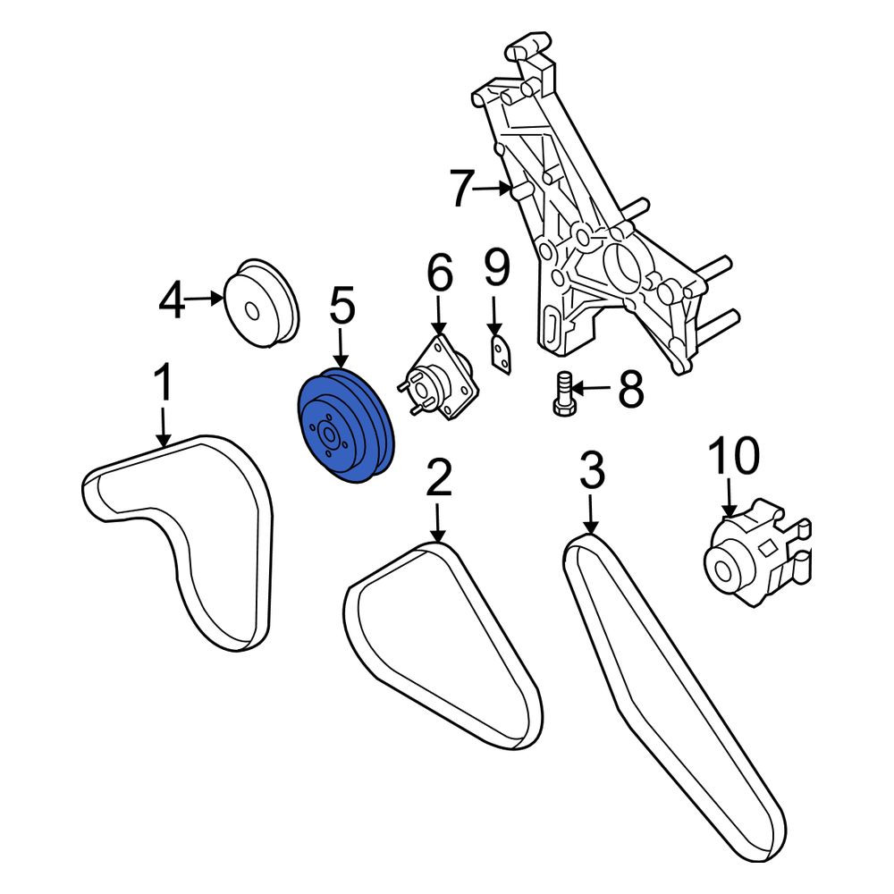 Kia OE 2528639800 - Accessory Drive Belt Idler Pulley
