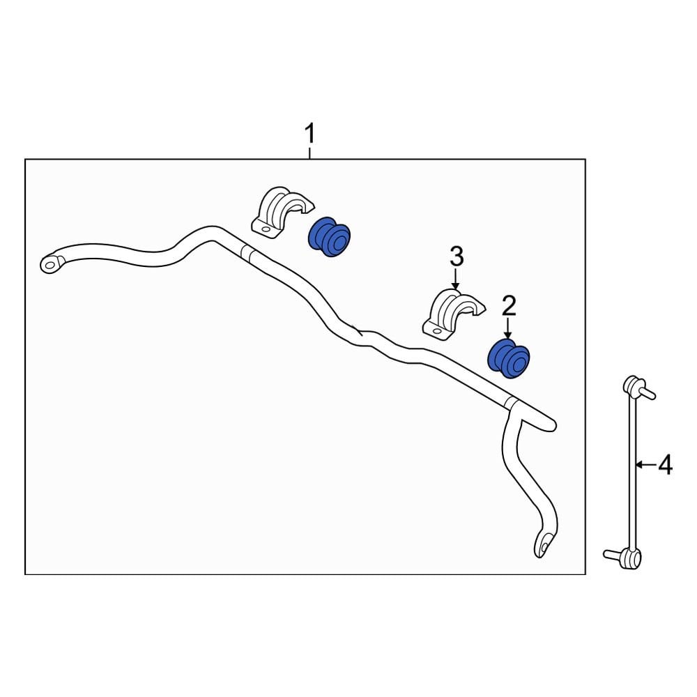 Kia OE 548132W100 - Front Suspension Stabilizer Bar Bushing