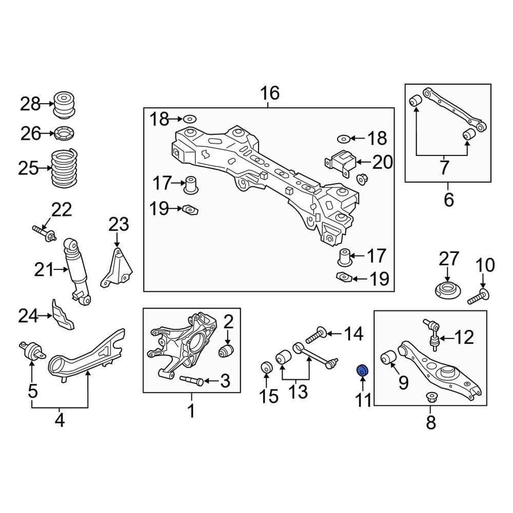 Kia OE 552232B100 - Rear Alignment Camber Adjusting Eccentric
