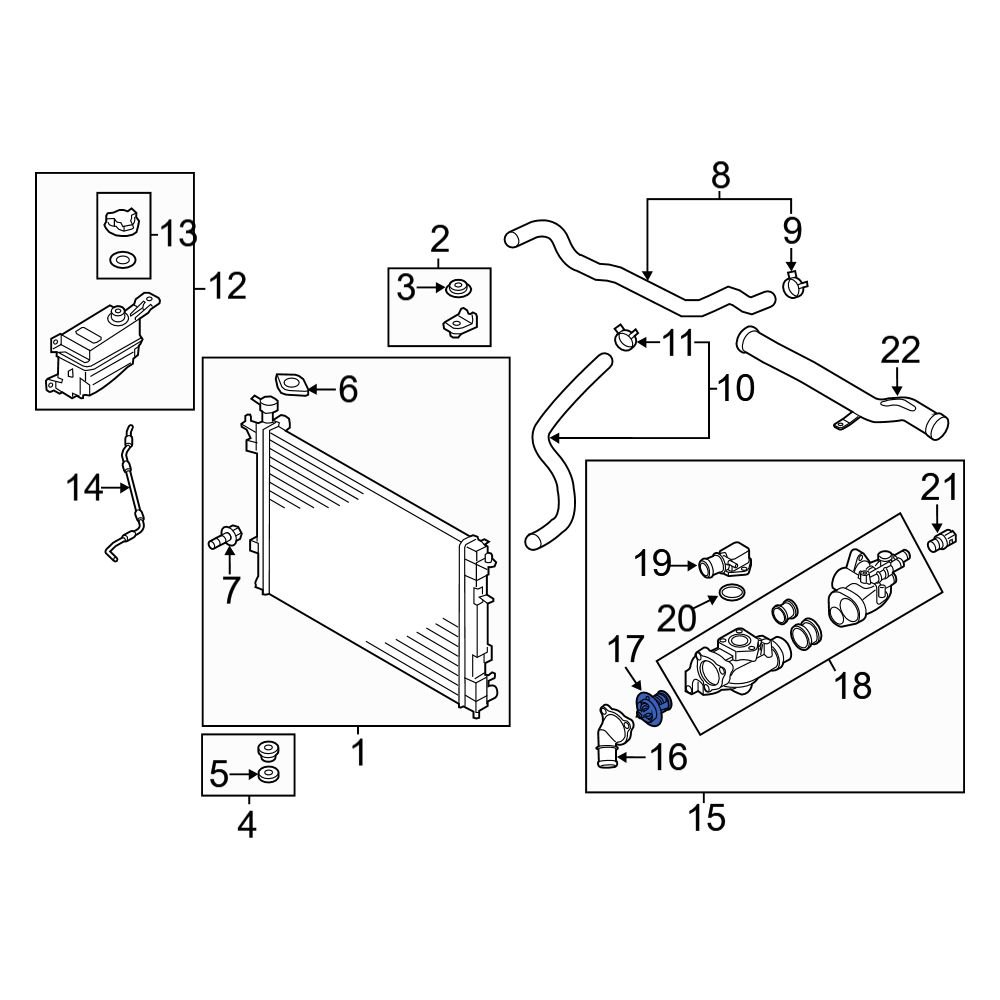 Kia OE 255003C150 - Engine Coolant Thermostat