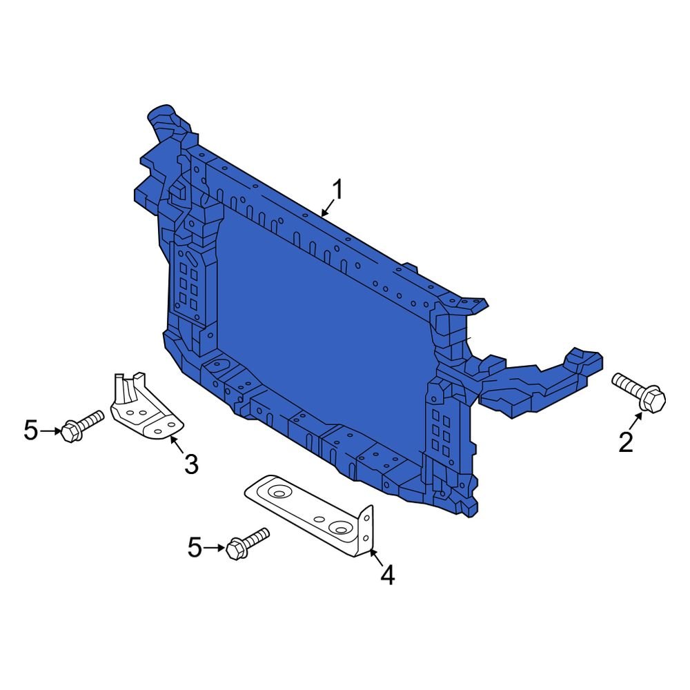 Kia OE 64101C6500 - Front Radiator Support Panel