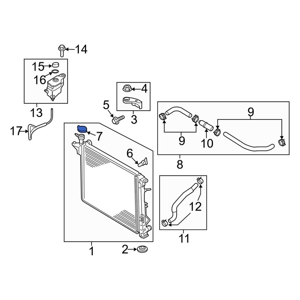 Kia OE 25330B1000 - Radiator Cap