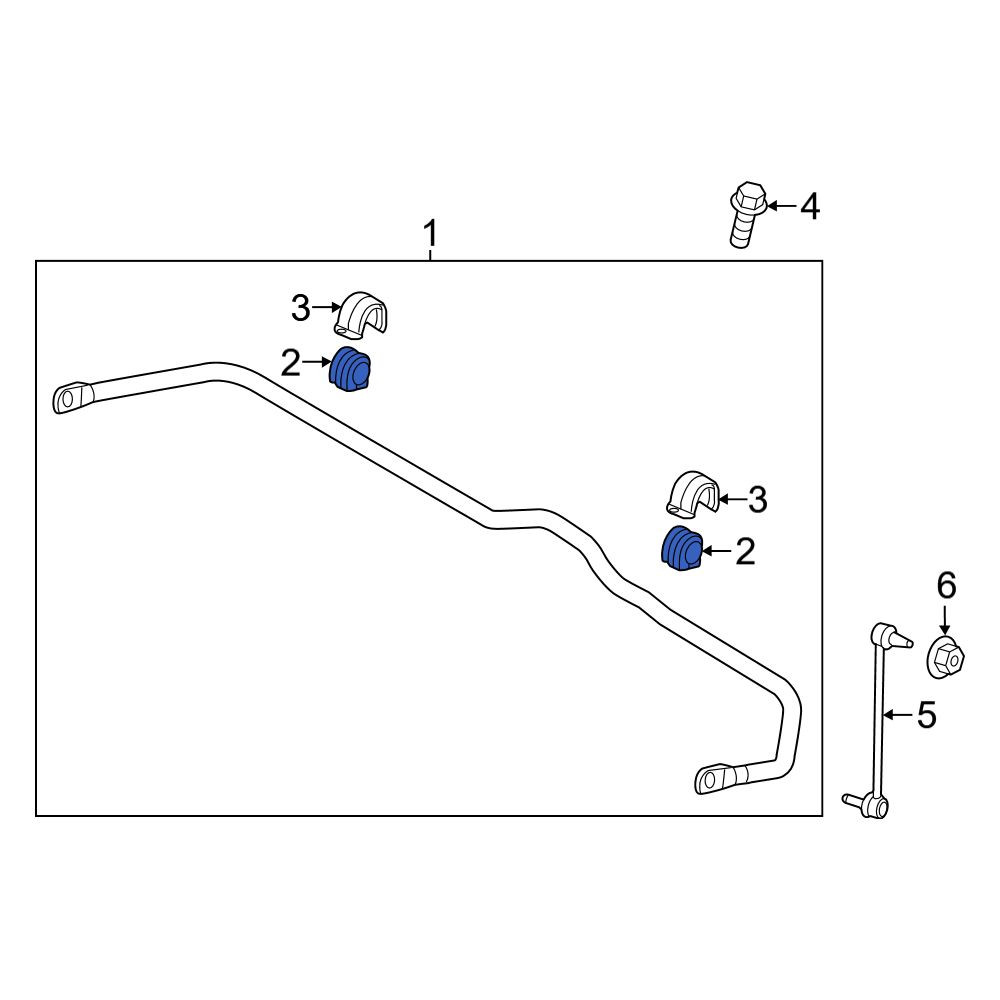Kia OE 54813B8000 - Front Suspension Stabilizer Bar Bushing