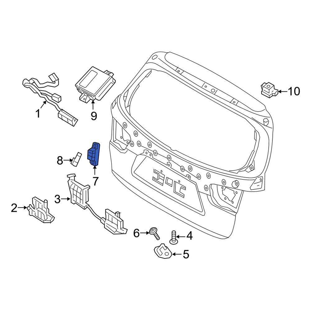 Kia OE 1737820434 - Rear Liftgate Bump Stop