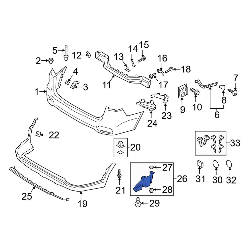 Kia OE 86690C6500 - Rear Bumper Cover Heat Shield