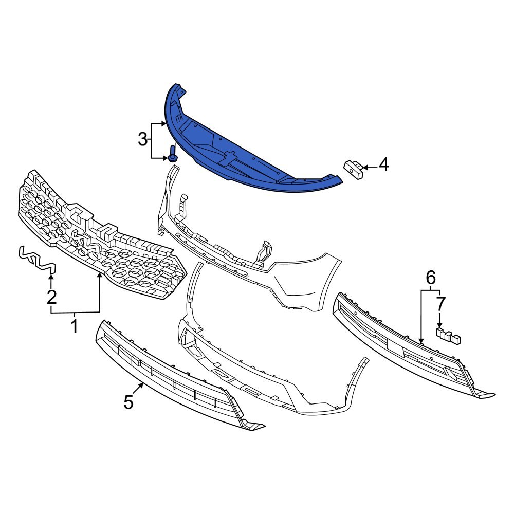 Kia OE 86370R5000 - Front Radiator Support Access Cover