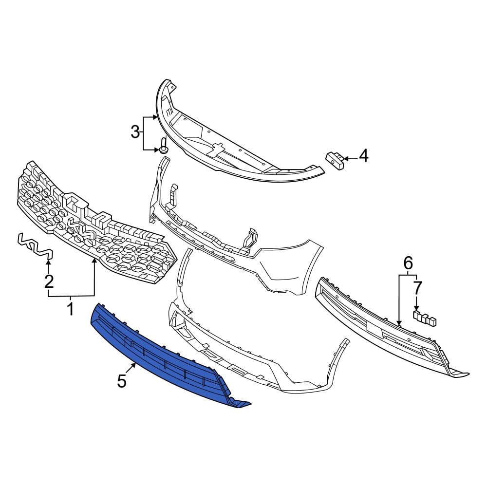 Kia OE 86530R5000 - Front Lower Grille