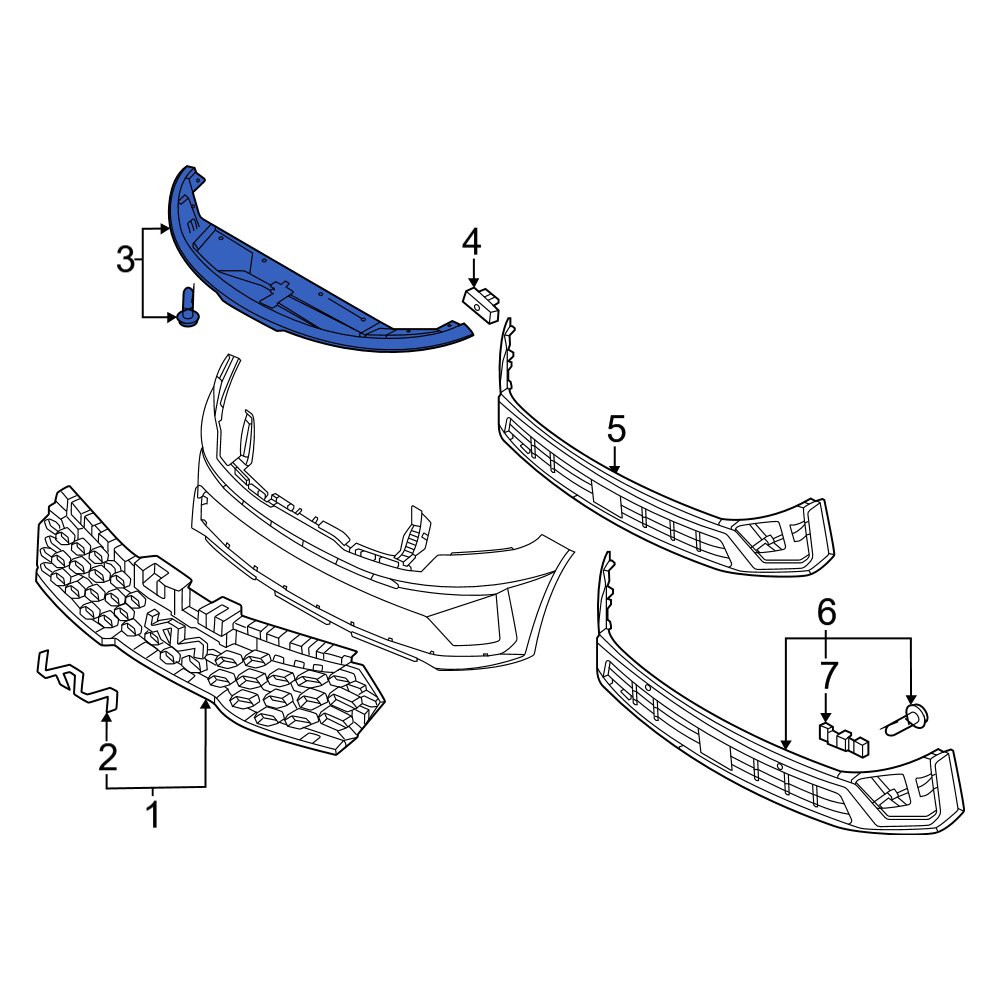 Kia OE 86370R5000 - Front Radiator Support Access Cover