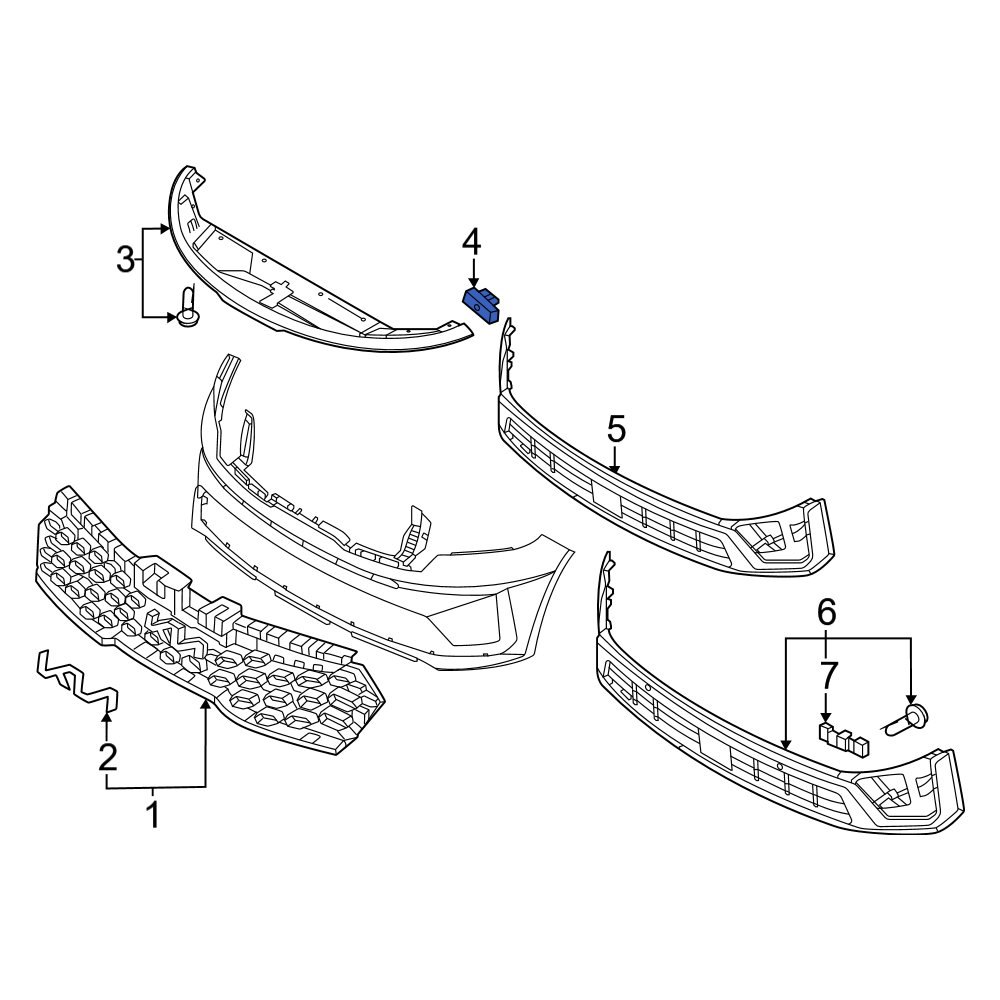 Kia OE 86525R5000 - Left Radiator Support Access Cover Bracket