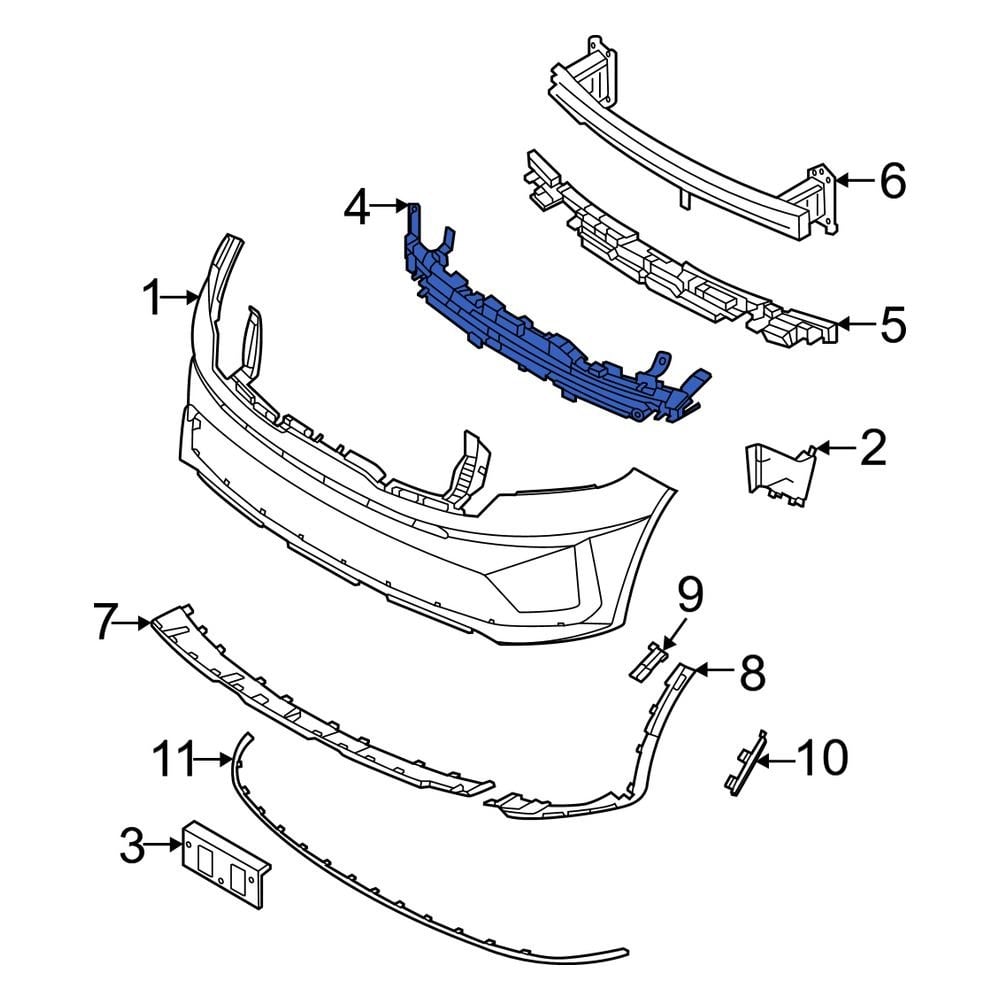 Kia OE 86532P2000 - Front Bumper Trim