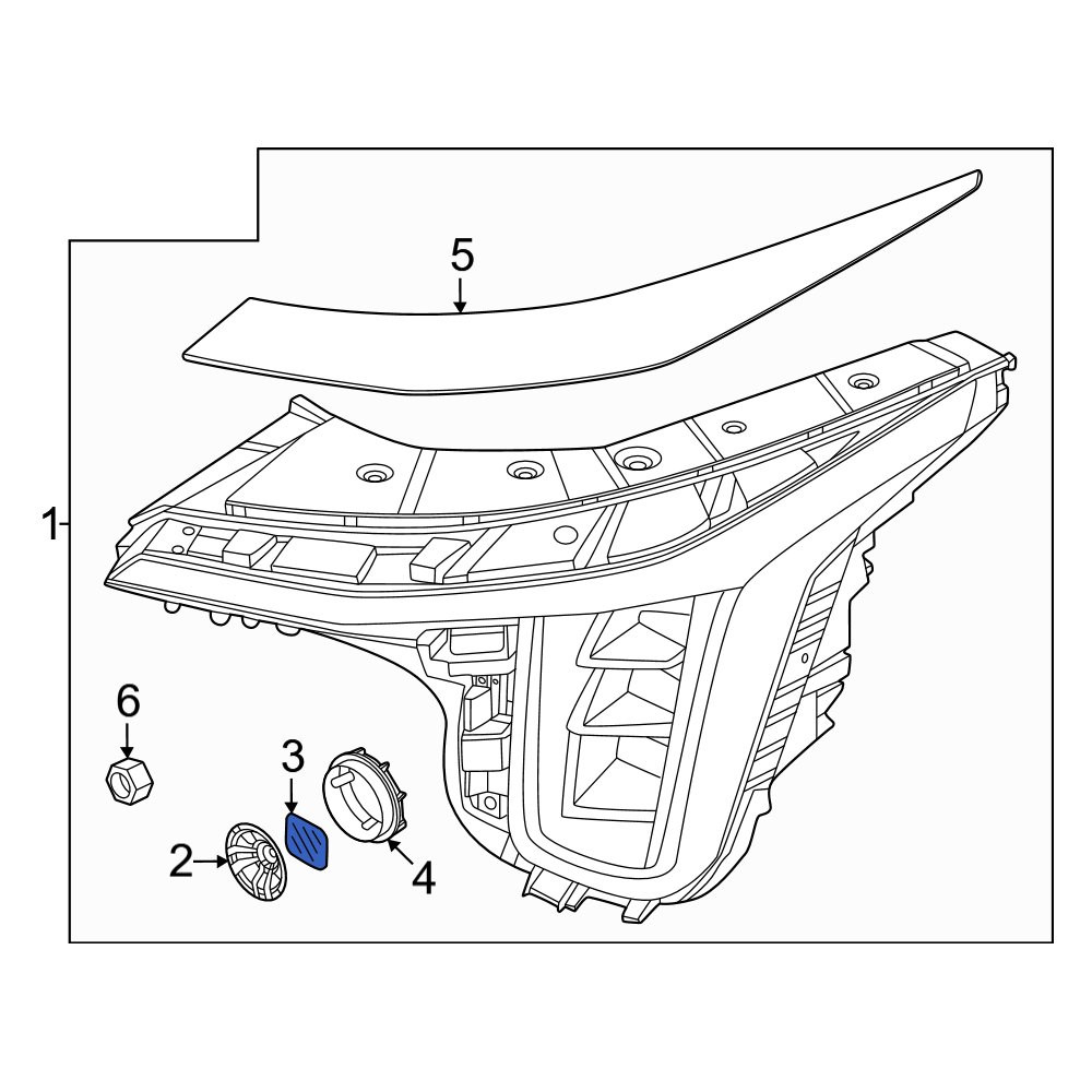 Kia OE 92140H8000 - Front Headlight Bulb Cap