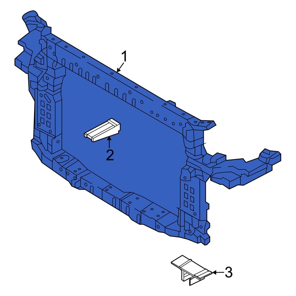 Kia OE 64101R5000 - Front Radiator Support Panel
