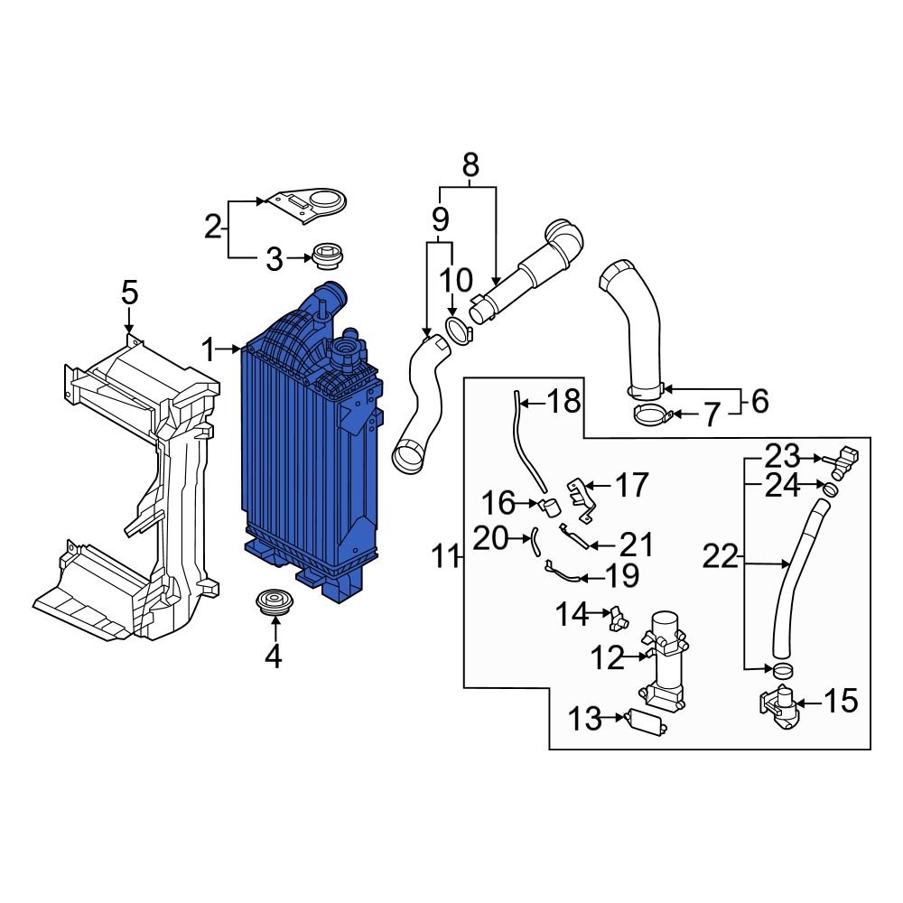 Kia OE 282712S310 - Intercooler