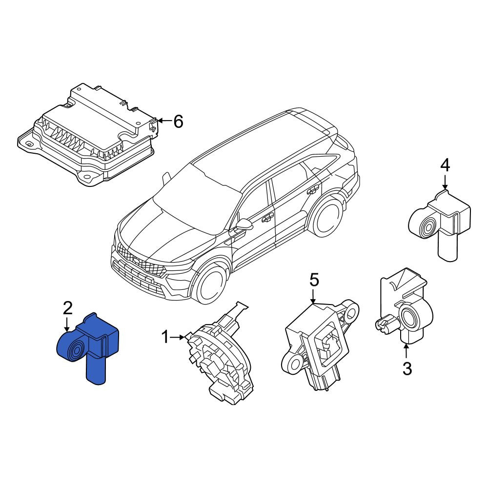 Kia OE 95920L1000 - Front Air Bag Impact Sensor