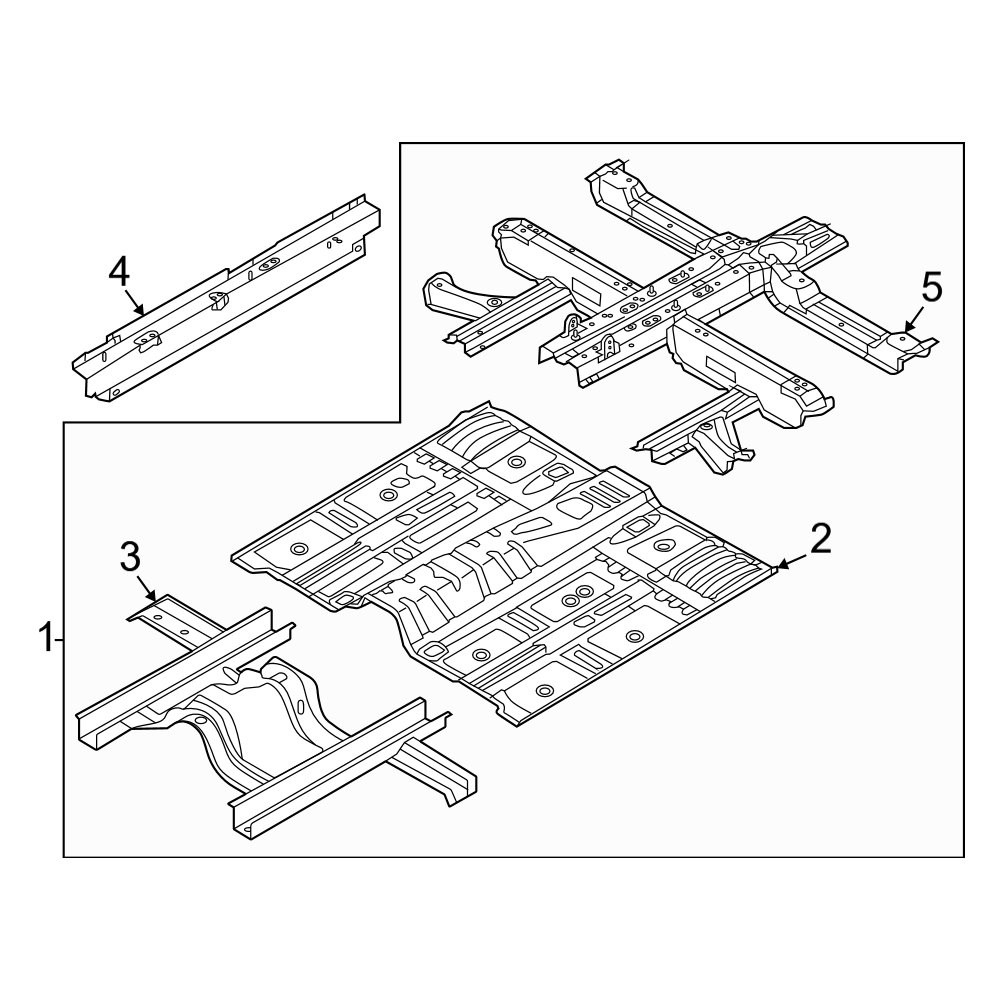 Kia OE 65511P2000 - Rear Center Floor Pan