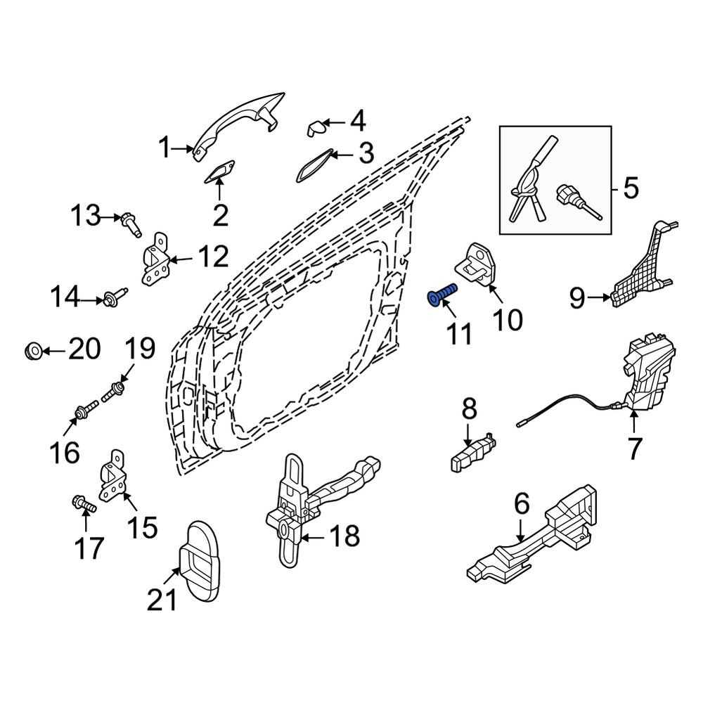 Kia OE 814563S000 - Door Lock Striker Plate Screw