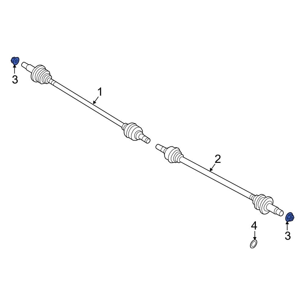 Kia OE 495514T000 - CV Joint Nut