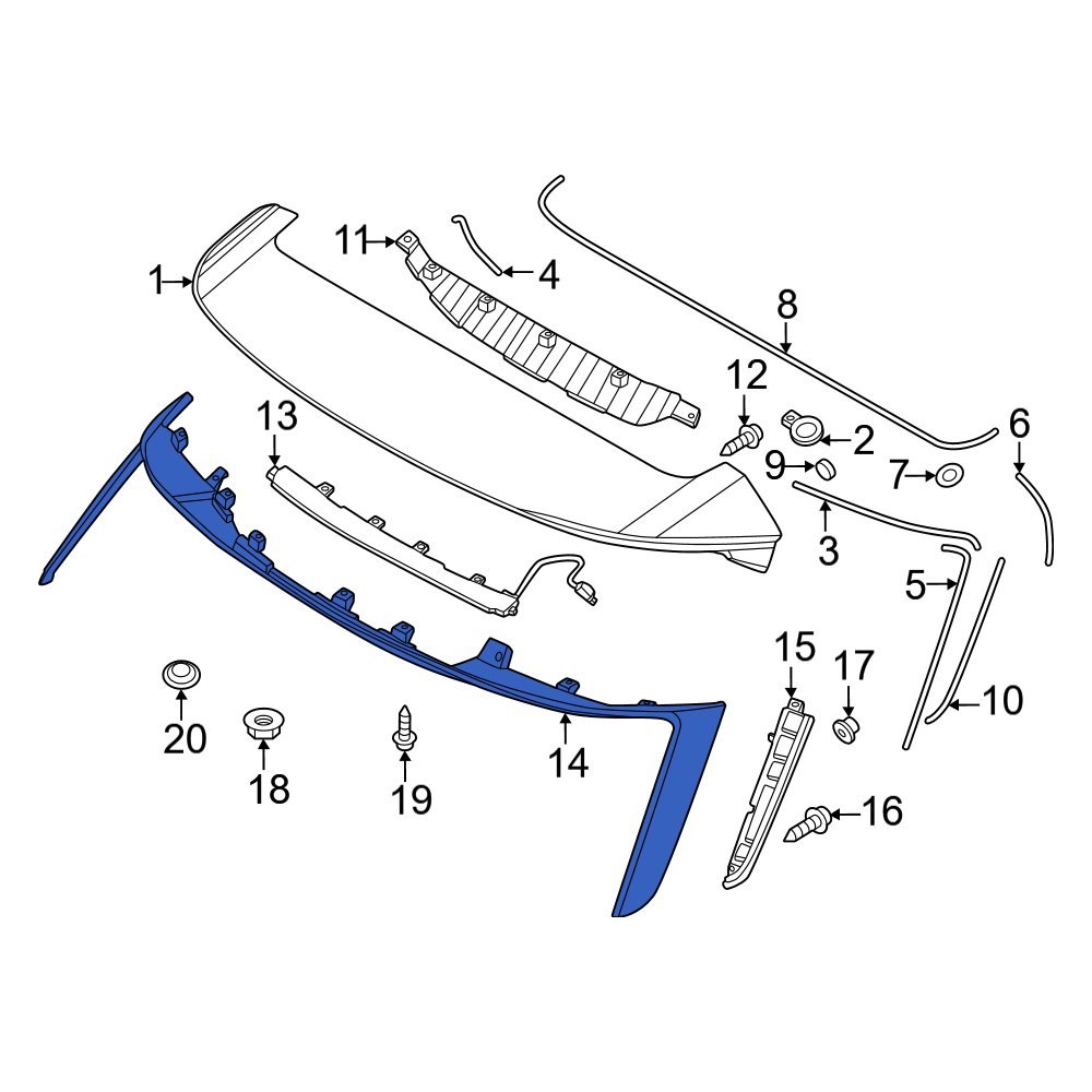 Kia OE 86591R5000 - Front Spoiler