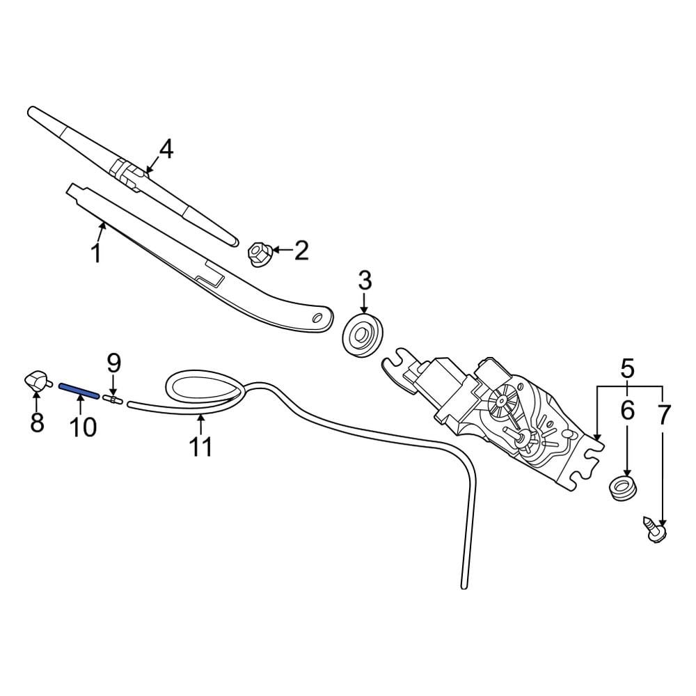 Kia OE 9J70031047 - Front Lower Windshield Washer Hose