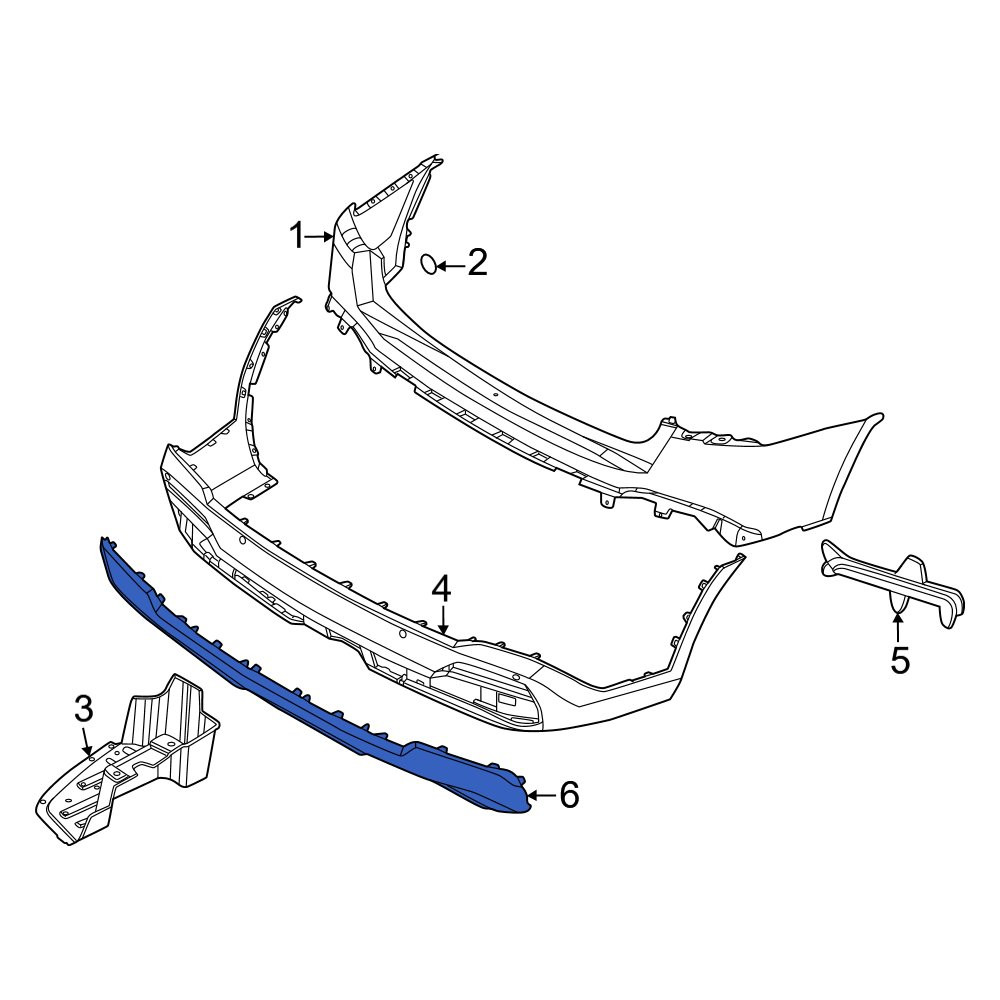 Kia OE 86671R5AA0 - Rear Bumper Trim