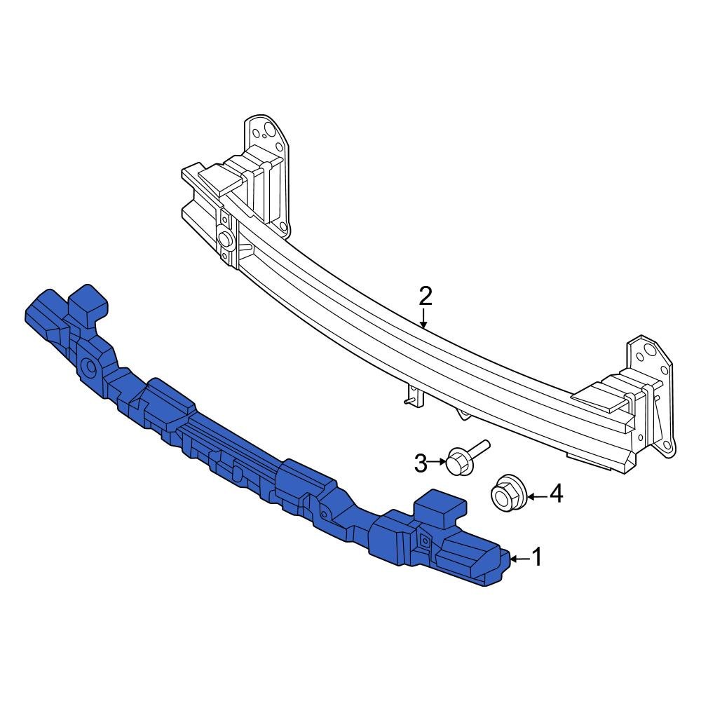 Kia OE 86521S9500 - Front Bumper Impact Absorber