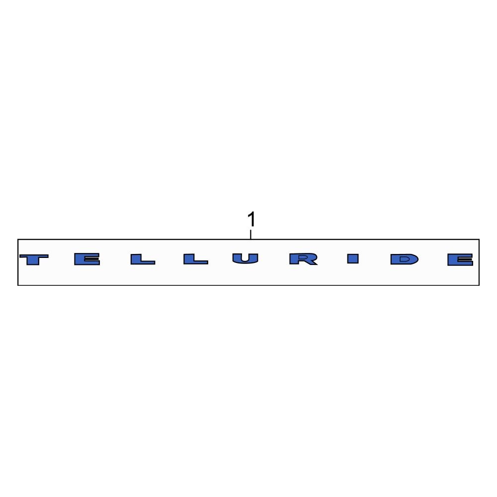 Kia OE 86310S9020 - Front Hood Emblem