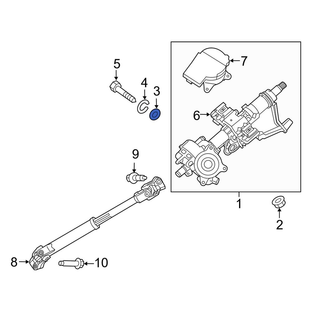 Kia OE 1350410261 - Steering Column Washer
