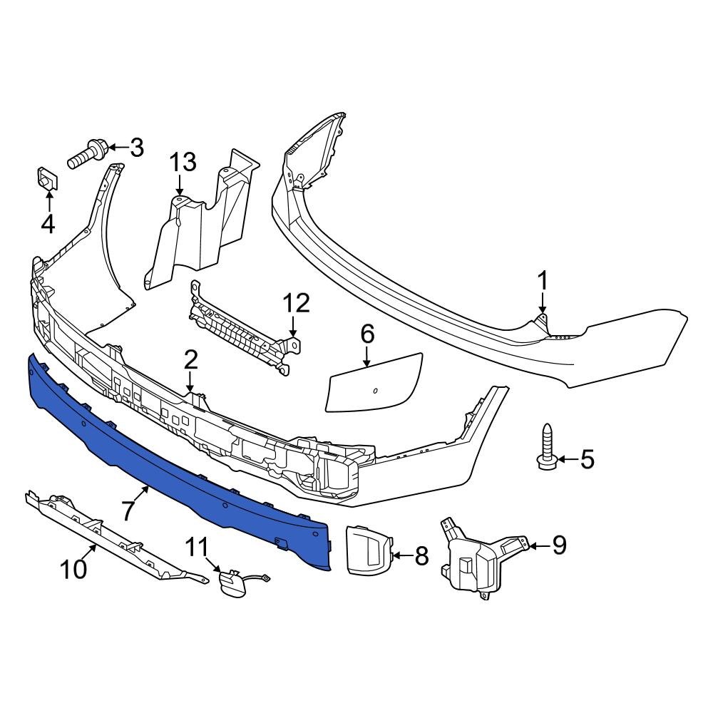 Kia OE 86618S9500 - Rear Bumper Cover Spacer Panel
