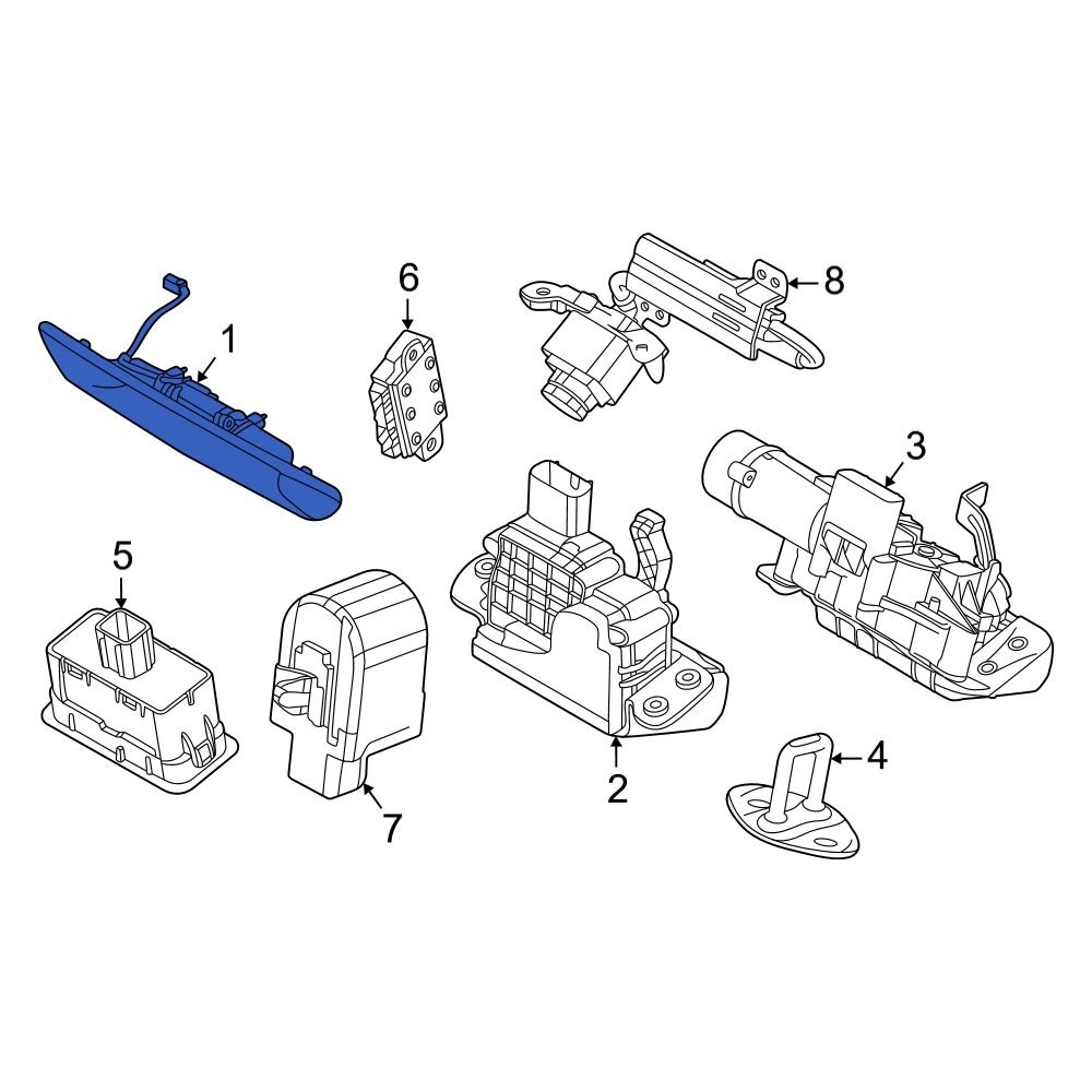 Kia OE 81820R0000 - Rear Liftgate Latch Handle