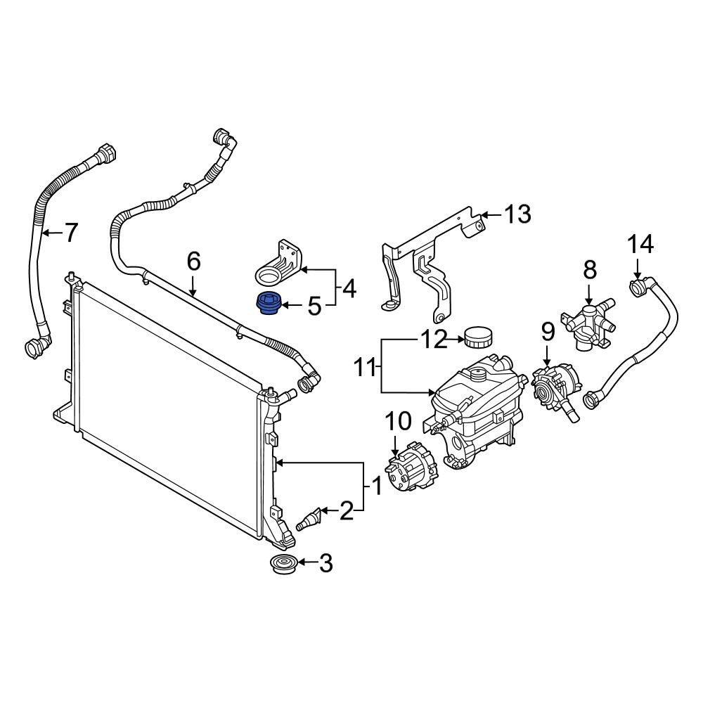 Kia OE 253352P000 - Upper Inverter Cooler Insulator