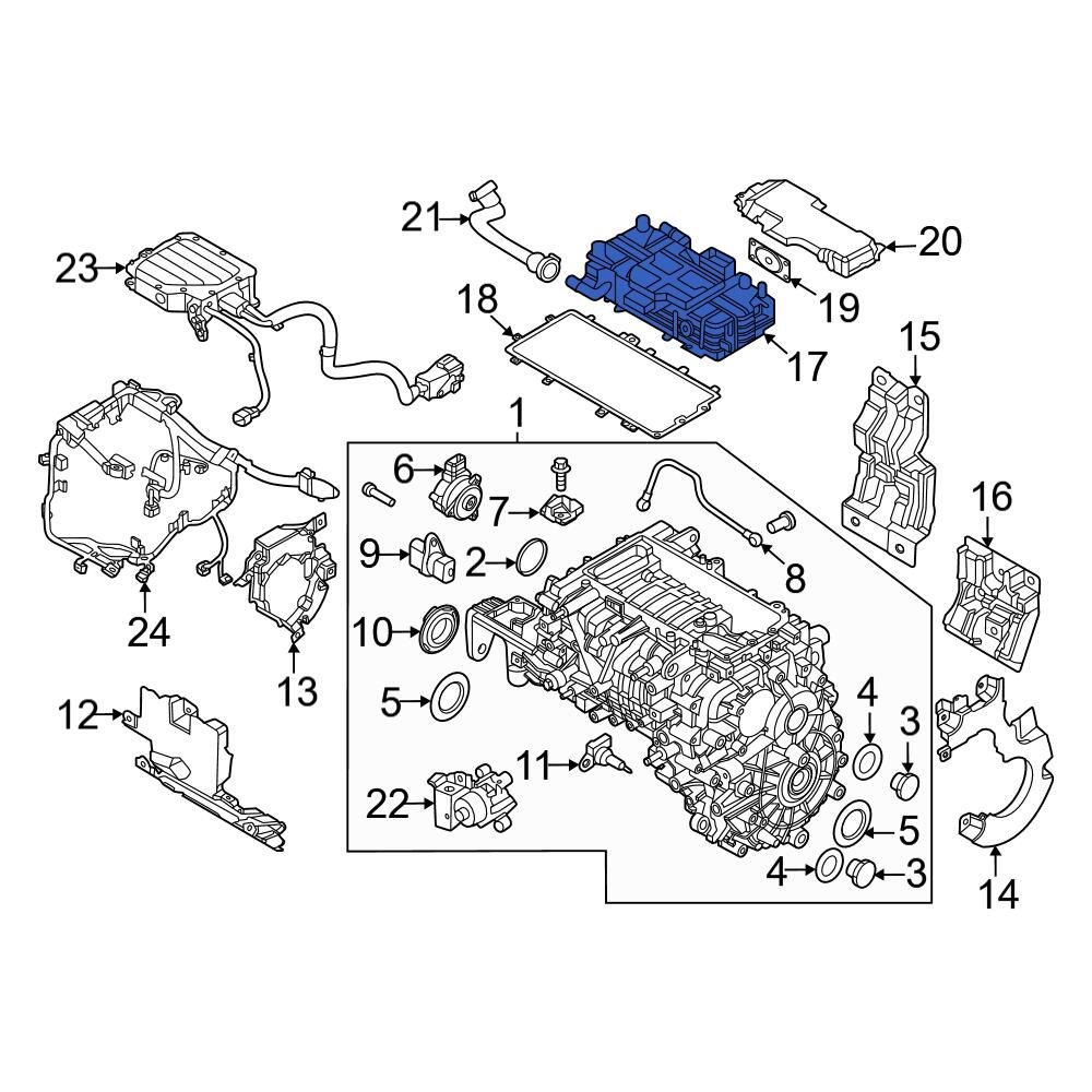Kia OE 366011XFA5 - Front Drive Motor Inverter