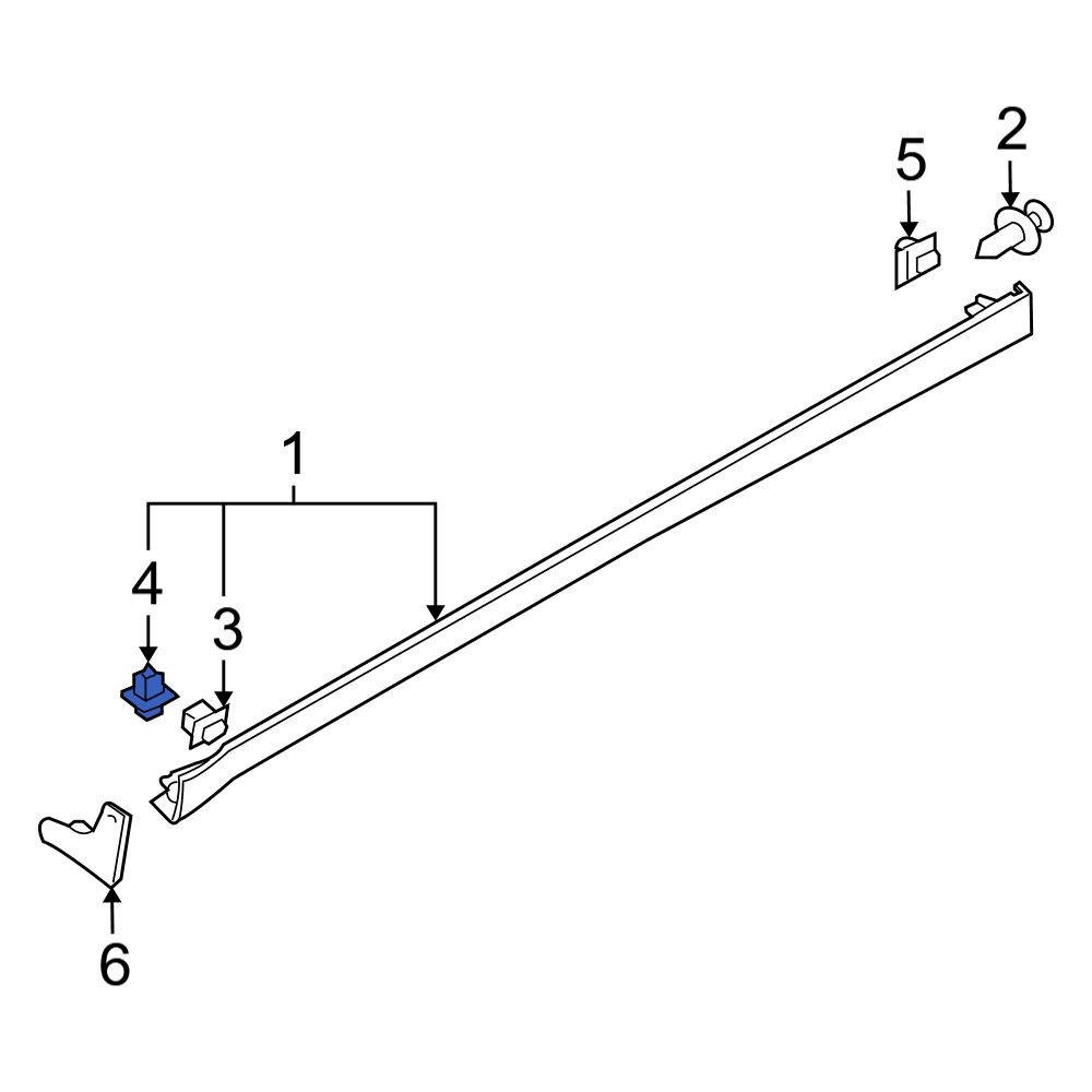 Kia OE 8775837000 - Rocker Panel Molding Grommet