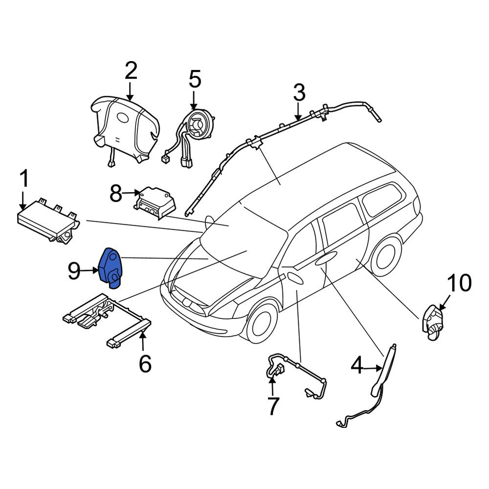 Kia OE 959202H100 - Front Air Bag Impact Sensor