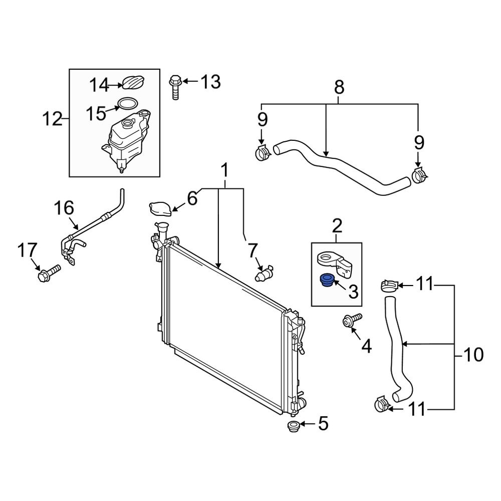 Kia OE 25336C1000 - Intercooler Insulator