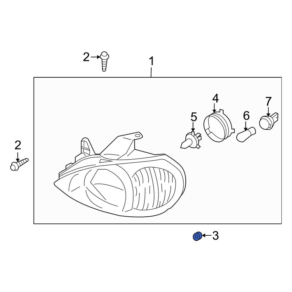 Kia OE 9219135000 - Headlight Mounting Nut
