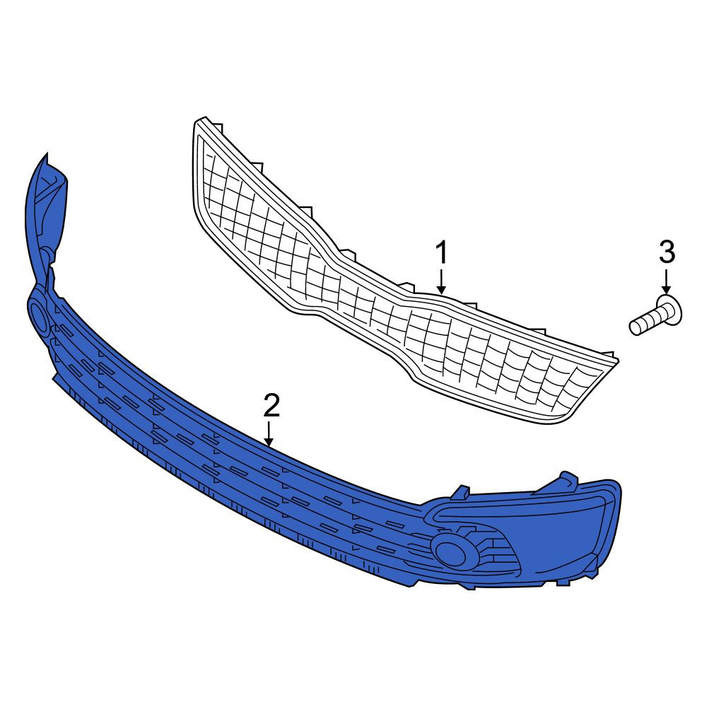 Kia OE 865601W500 - Front Lower Grille