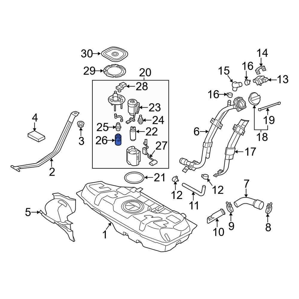 Kia OE 311551R500 - Fuel Tank Vent Valve