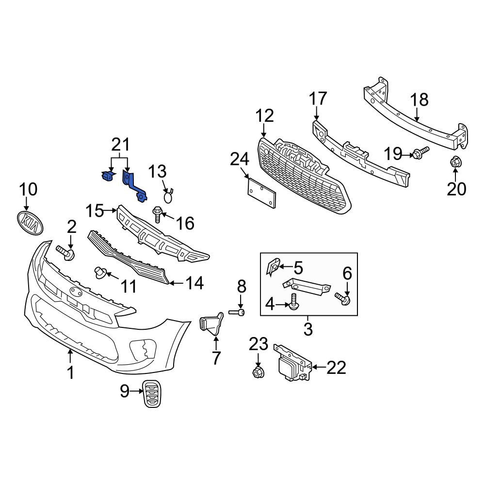 Kia OE 97280H9000 - Ambient Air Temperature Sensor