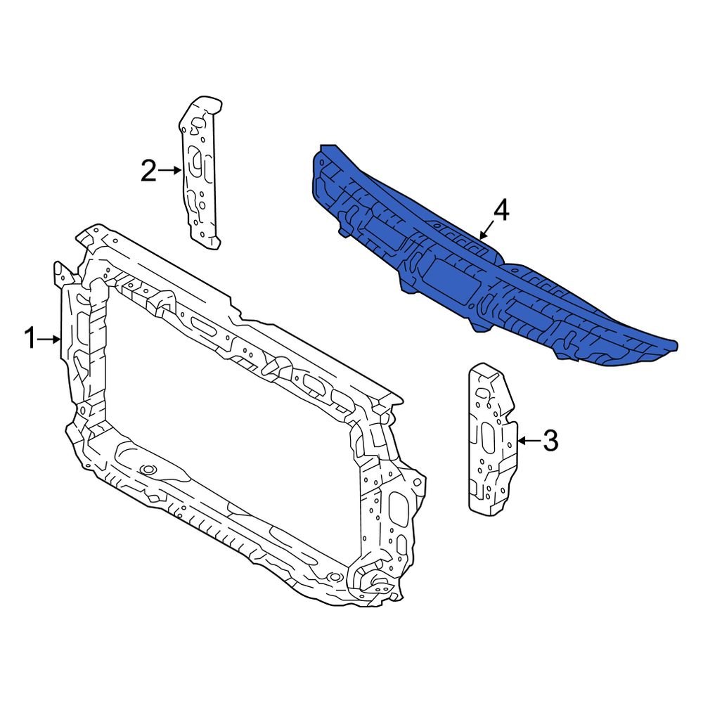 Kia OE 86353H9000 - Front Radiator Support Access Cover