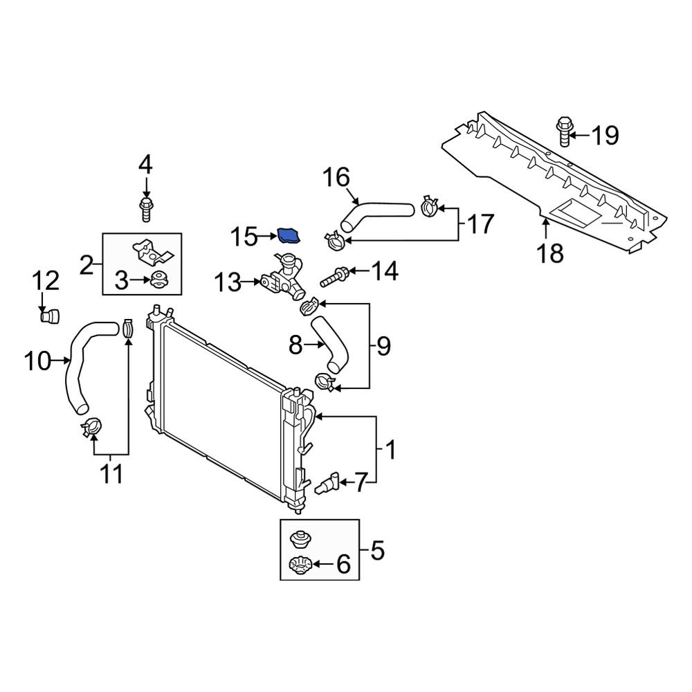 Kia OE 25330B1000 - Radiator Cap