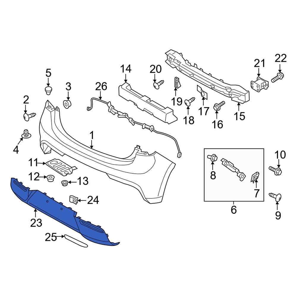 Kia OE 86650H9040 - Rear Valance Panel