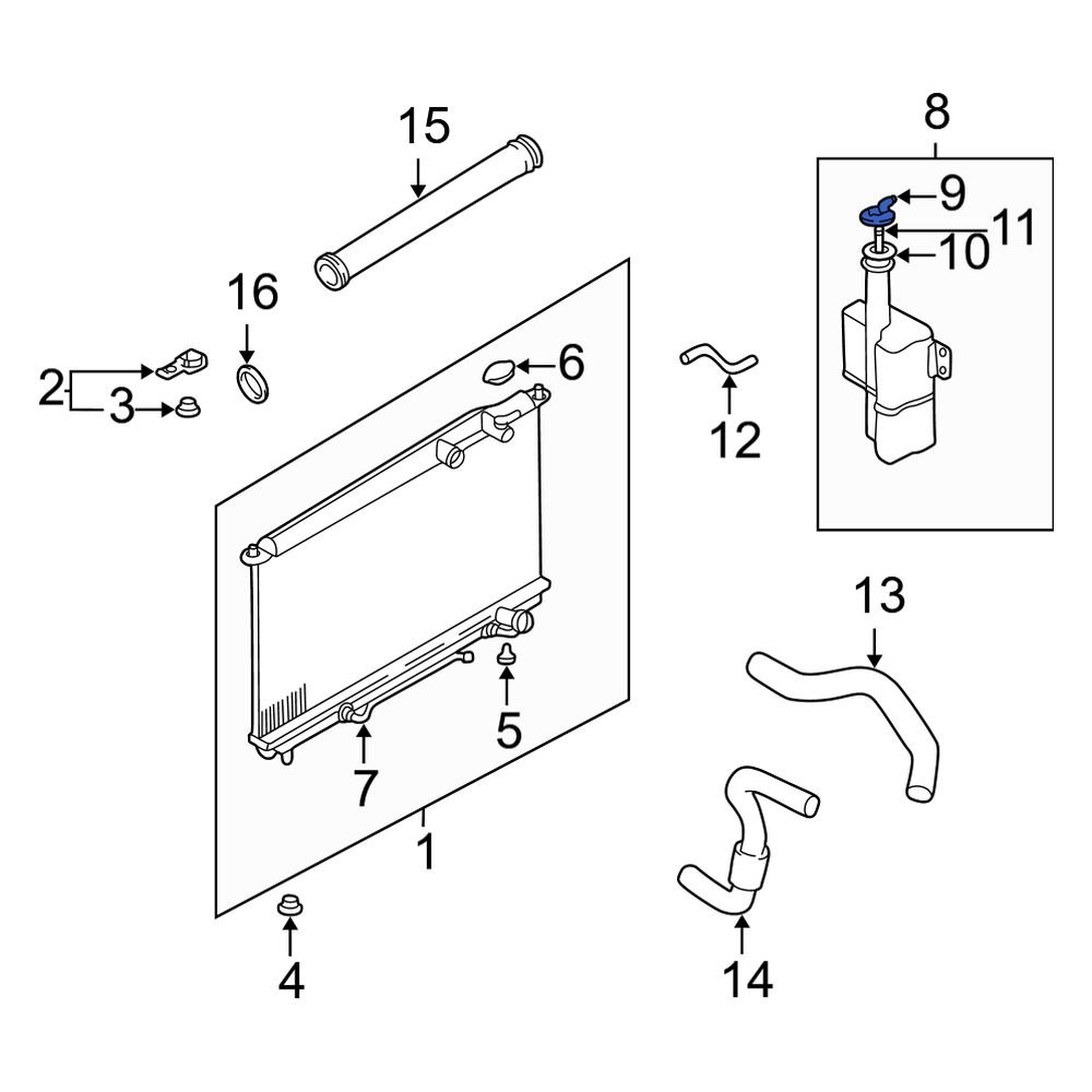 Kia OE 2544126100 - Engine Coolant Reservoir Cap