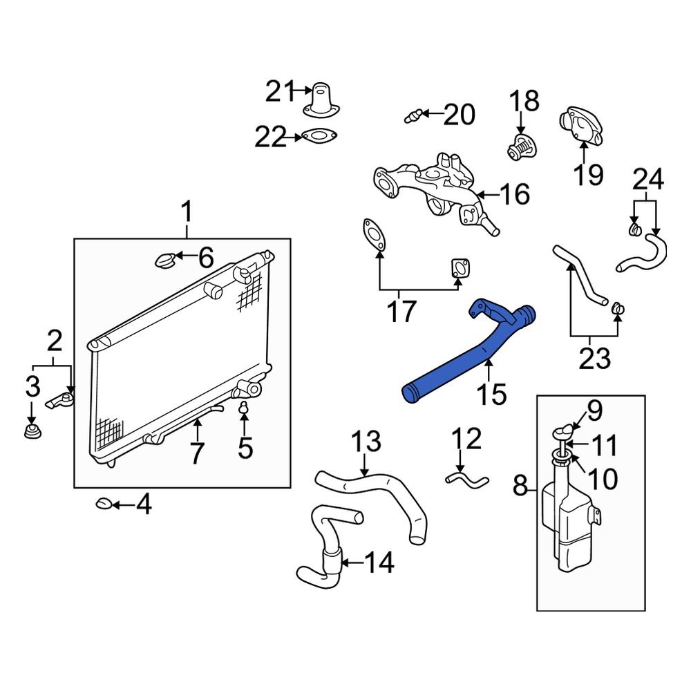 Kia OE 2546025002 - Engine Coolant Pipe