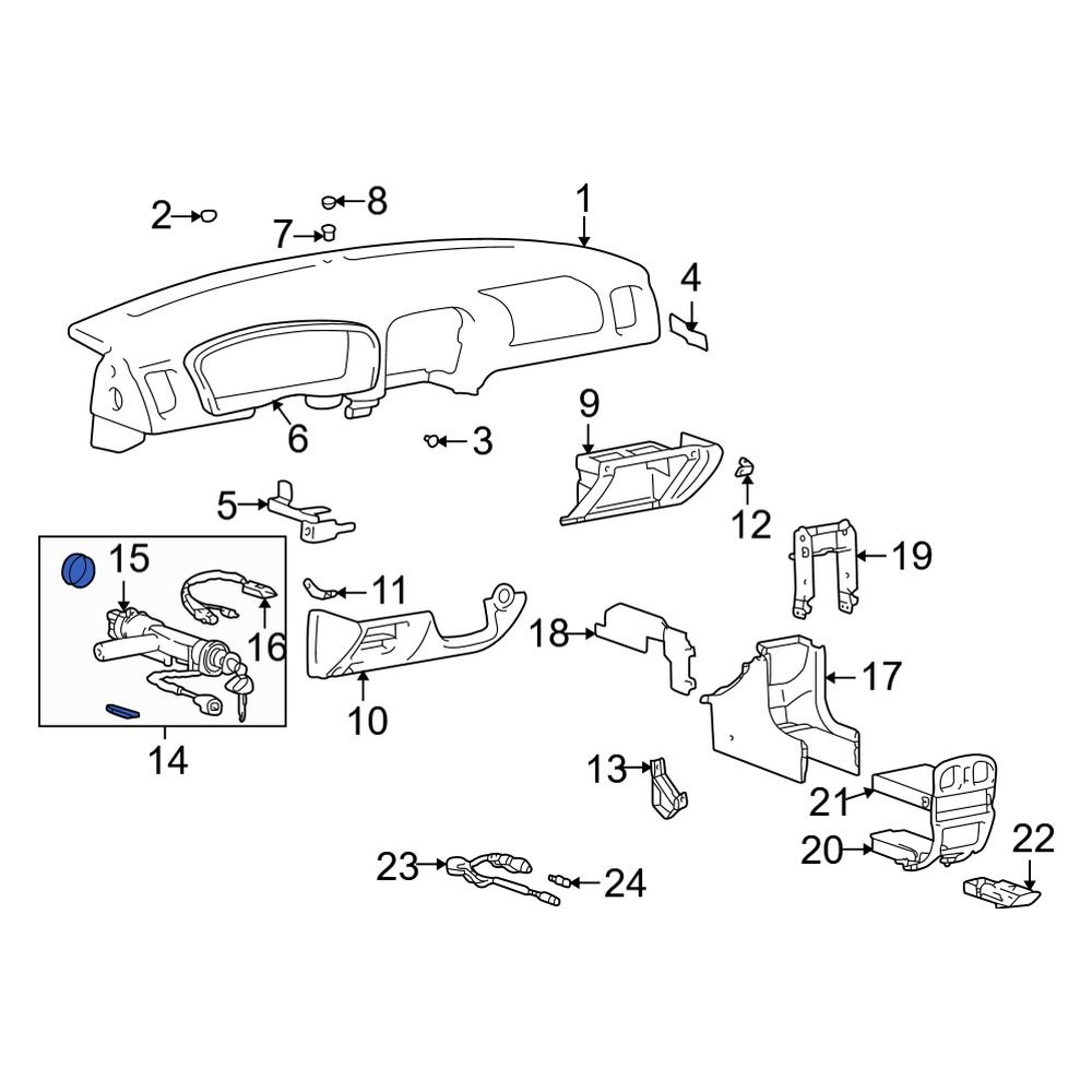 Kia OE 819003CA30 - Ignition Lock Assembly