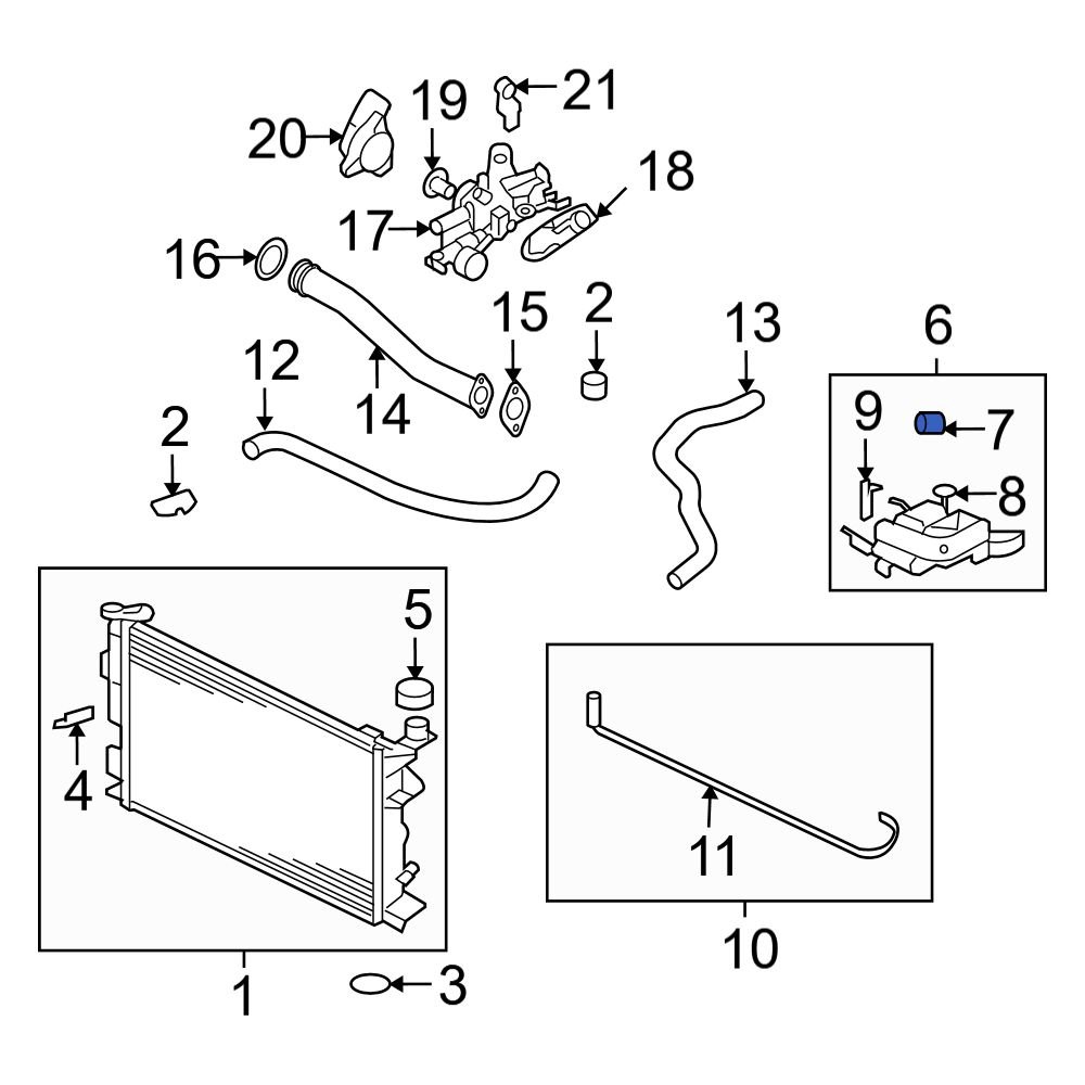 Kia OE 2544126100 - Engine Coolant Reservoir Cap