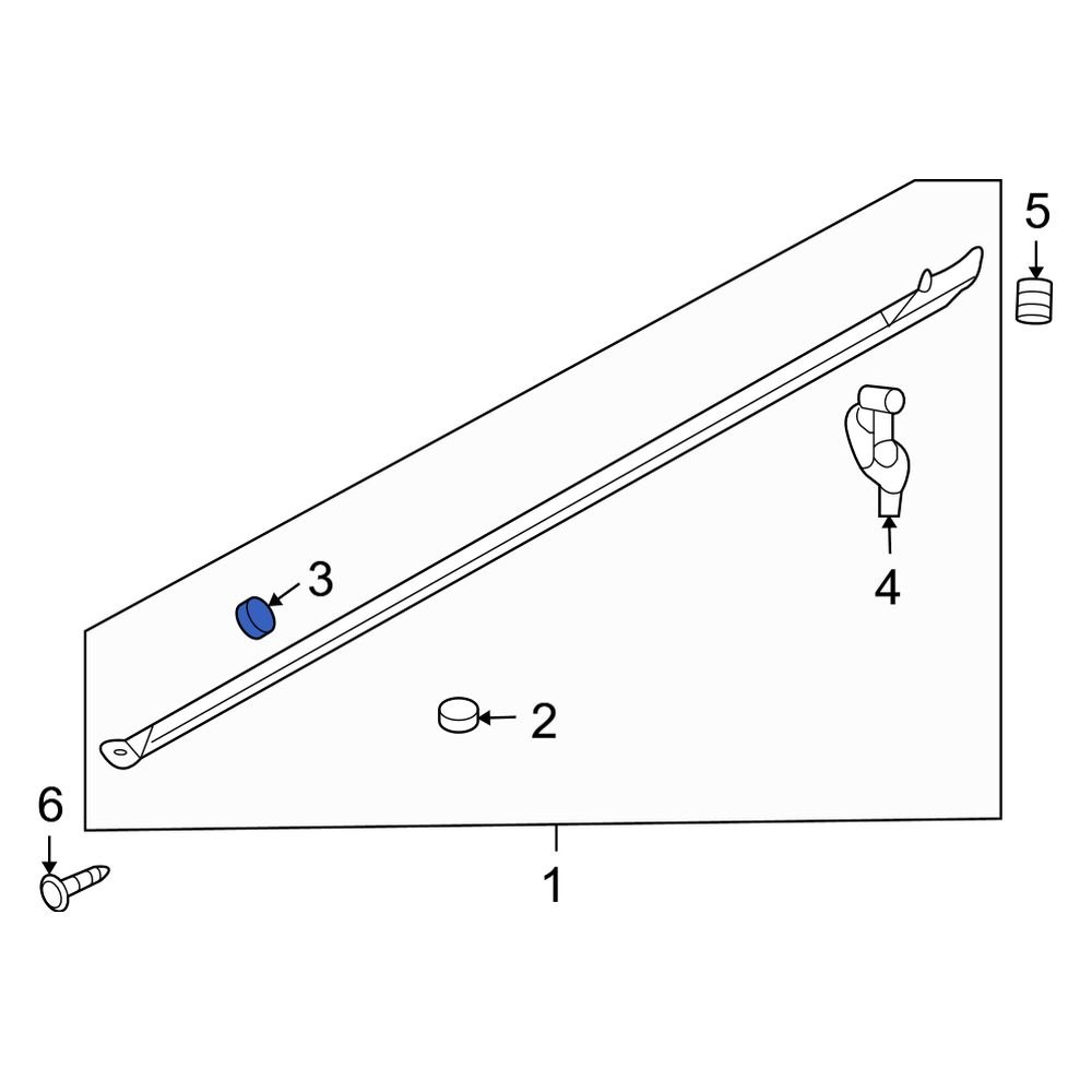 Kia OE 8775837000 - Rocker Panel Molding Grommet
