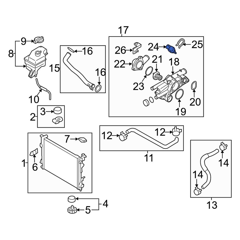 Kia OE 3922038010 - Engine Coolant Temperature Sensor