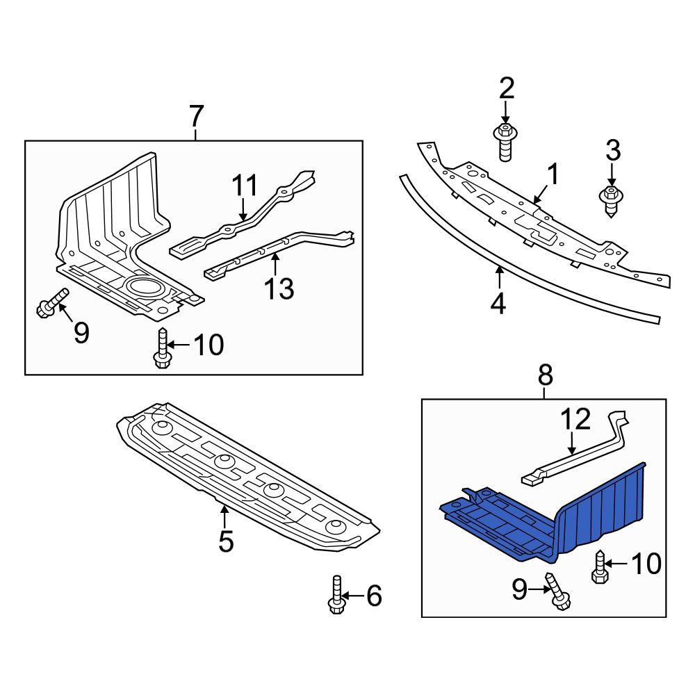 Kia OE 291302T000 - Front Left Radiator Support Splash Shield