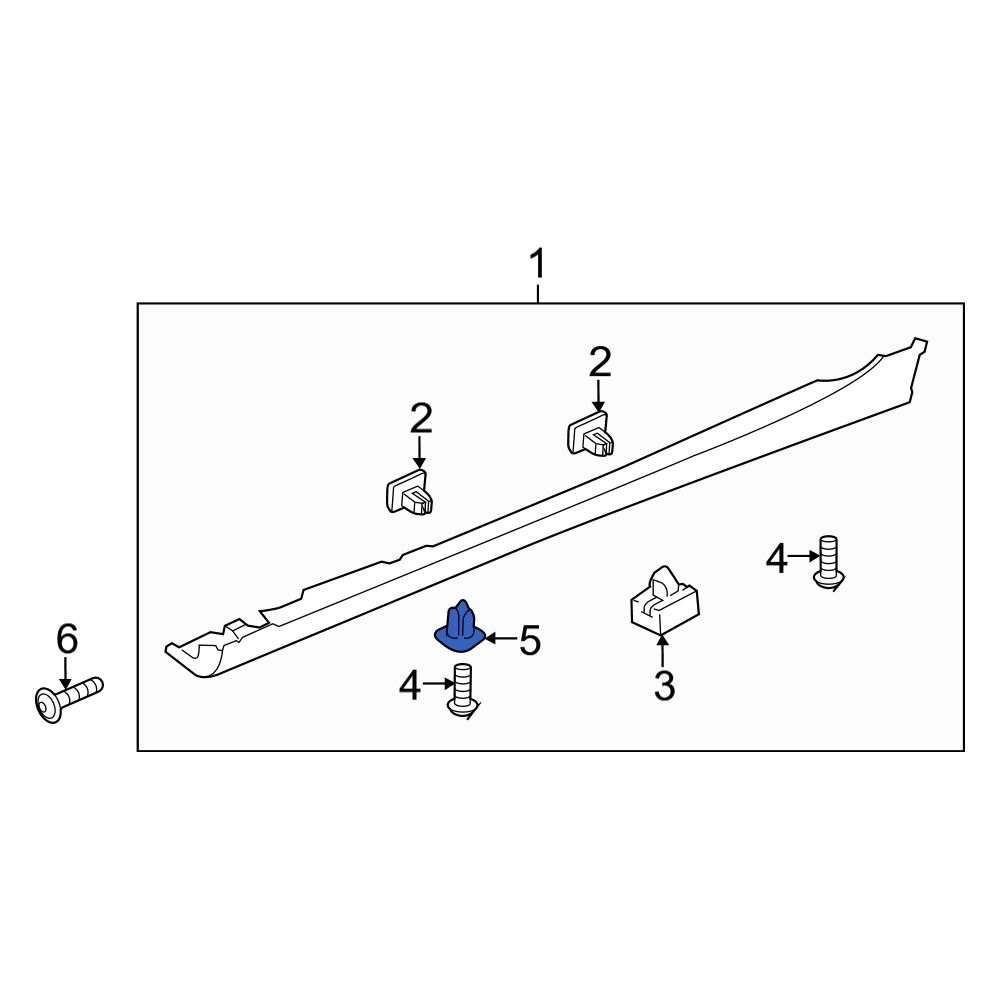 Kia OE 877592T000 - Rocker Panel Molding Grommet